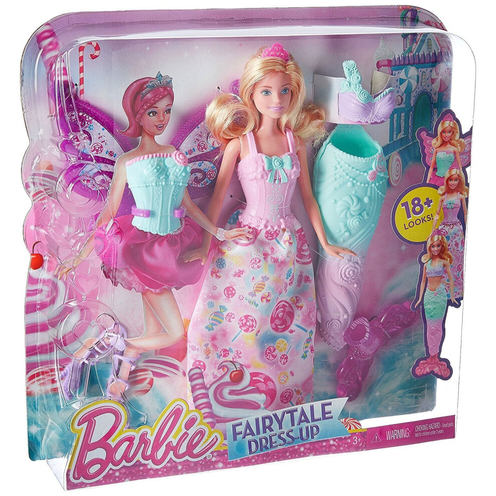 Barbie DHC39 Fairytale Dress Up a princess mermaid and fairy on OnBuy