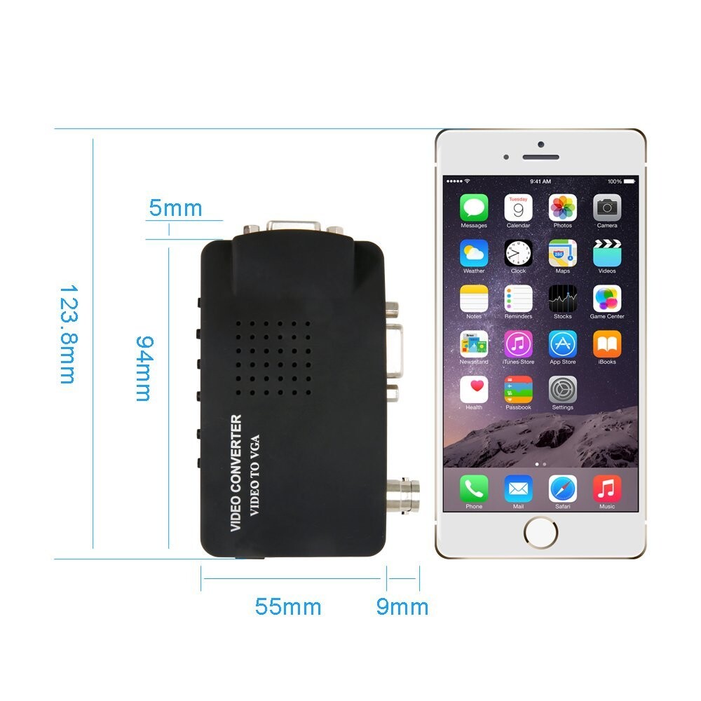 MakeTheOne CCTV Camera BNC S Video VGA to Laptop Computer PC VGA ...