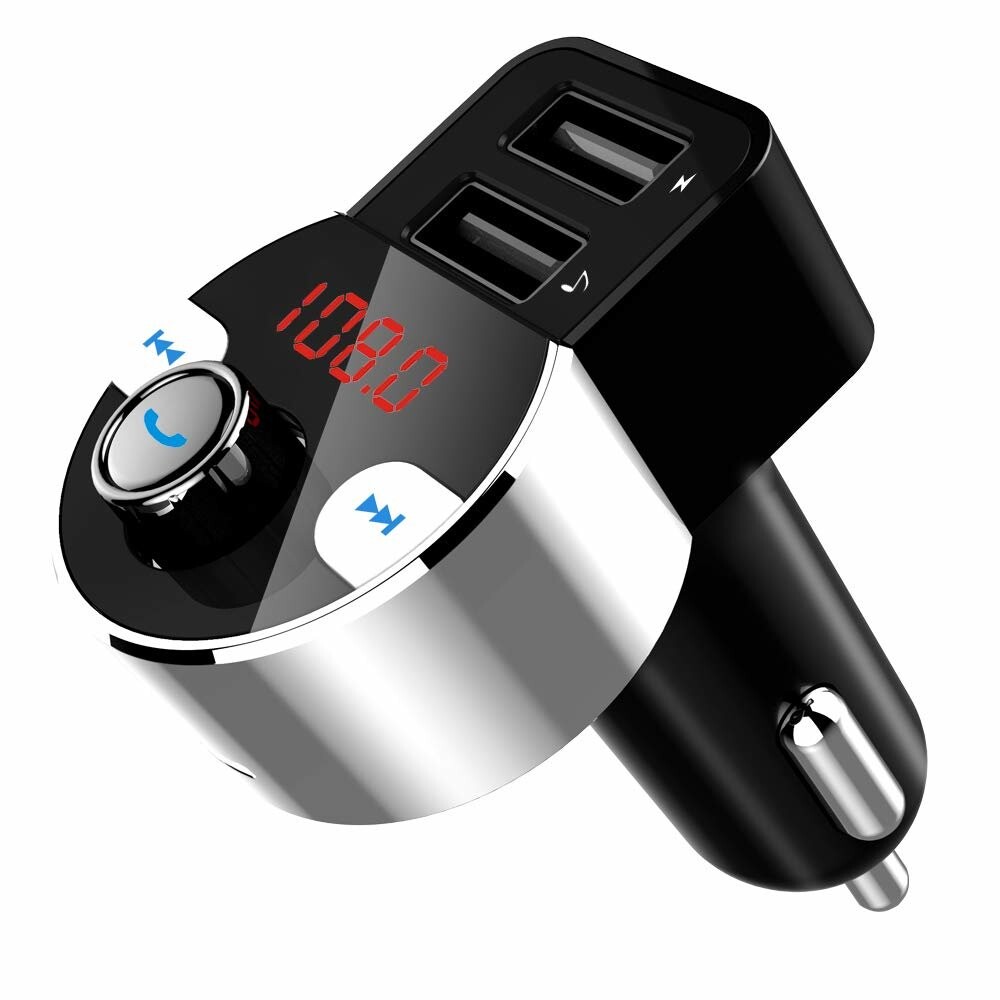 FirstE Bluetooth FM Transmitter, Wireless Car Radio Audio Adapter MP3 ...