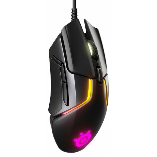 SteelSeries Rival 600 Gaming Mouse 12 000 CPI TrueMove3 Dual Optical Sensor 0.5 Lift off Distance Weight System RGB Lighting