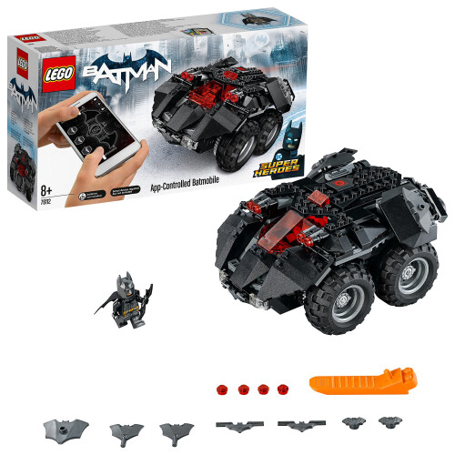 LEGO 76112 DC Comics Batman App Controlled Batmobile Toy Car, Motor ...