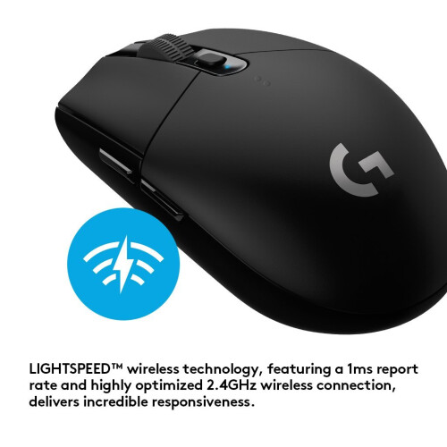 Logitech G305 Wireless Gaming Mouse Hero Sensor (12000 DPI, Lightweight ...
