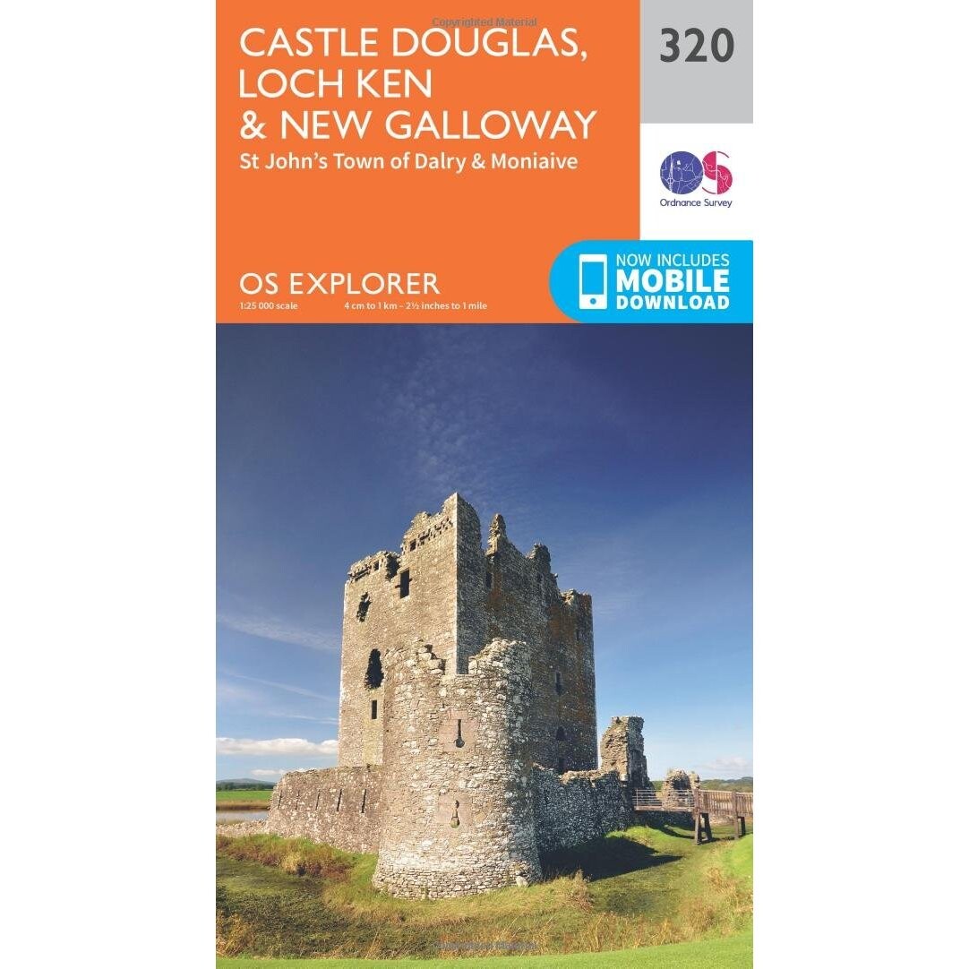 OS Explorer Map (320) Castle Douglas, Loch Ken and New Galloway (OS ...