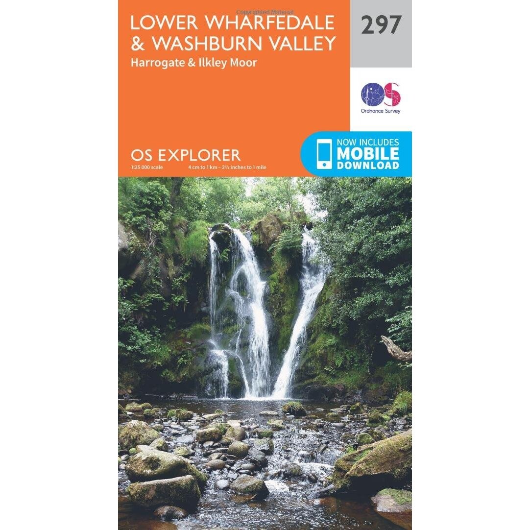 OS Explorer Map (297) Lower Wharfedale and Washburn Valley (OS Explorer ...