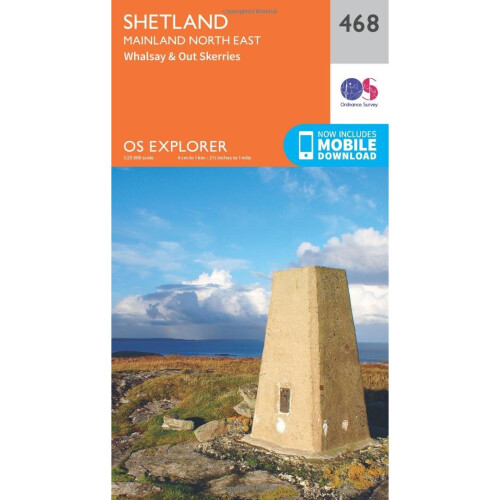 OS Explorer Map (468) Shetland - Mainland North East (OS Explorer Paper ...