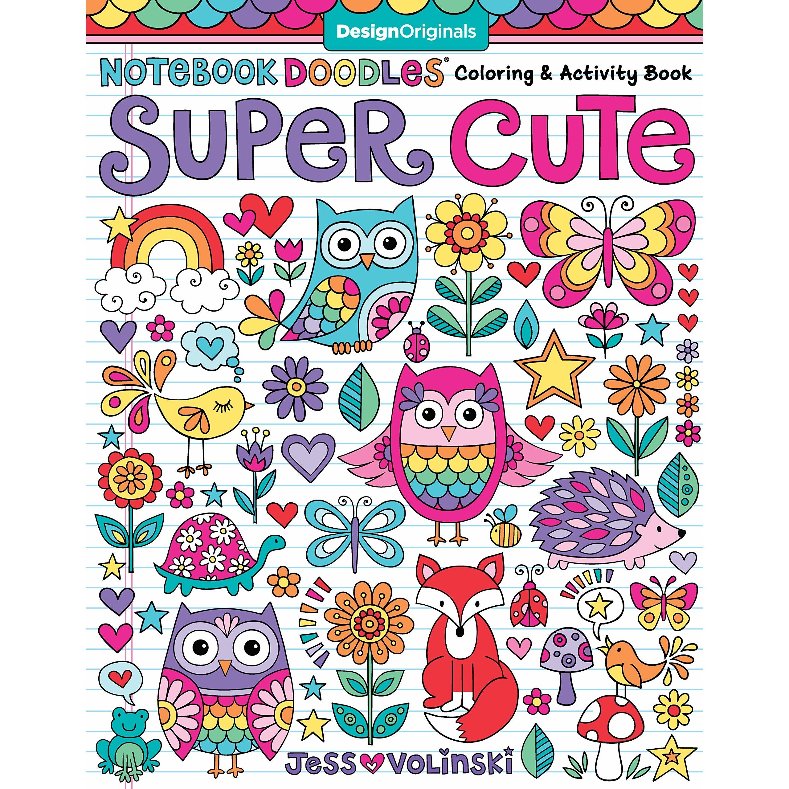 Notebook Doodles Super Cute: Colouring & Activity Book (Design ...