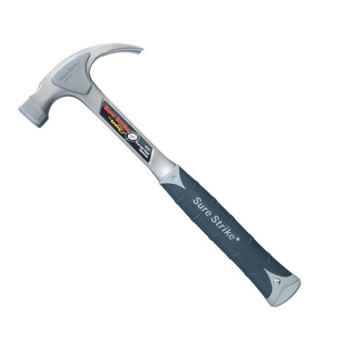 Estwing EMR20C 20oz Sure Strike Curved Claw Hammer Steel Shaft Cushion ...