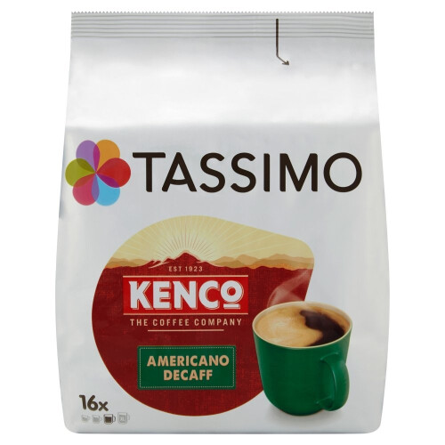 Tassimo Kenco Decaf Coffee Pods (Pack of 5, 80 pods in total, 80 ...