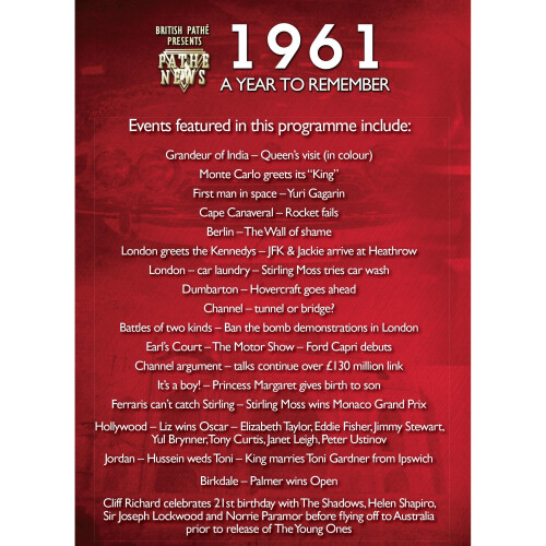 British Pathé News - A Year To Remember 1961 [DVD] on OnBuy