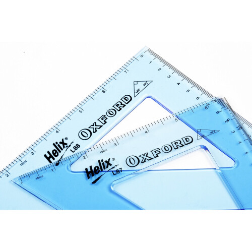 Helix Oxford 31cm 45 & 60 degree Set Squares on OnBuy