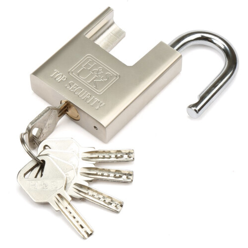 H&S® 5 Keys 60mm Heavy Duty Warehouse Container Garage Shutter Padlock ...