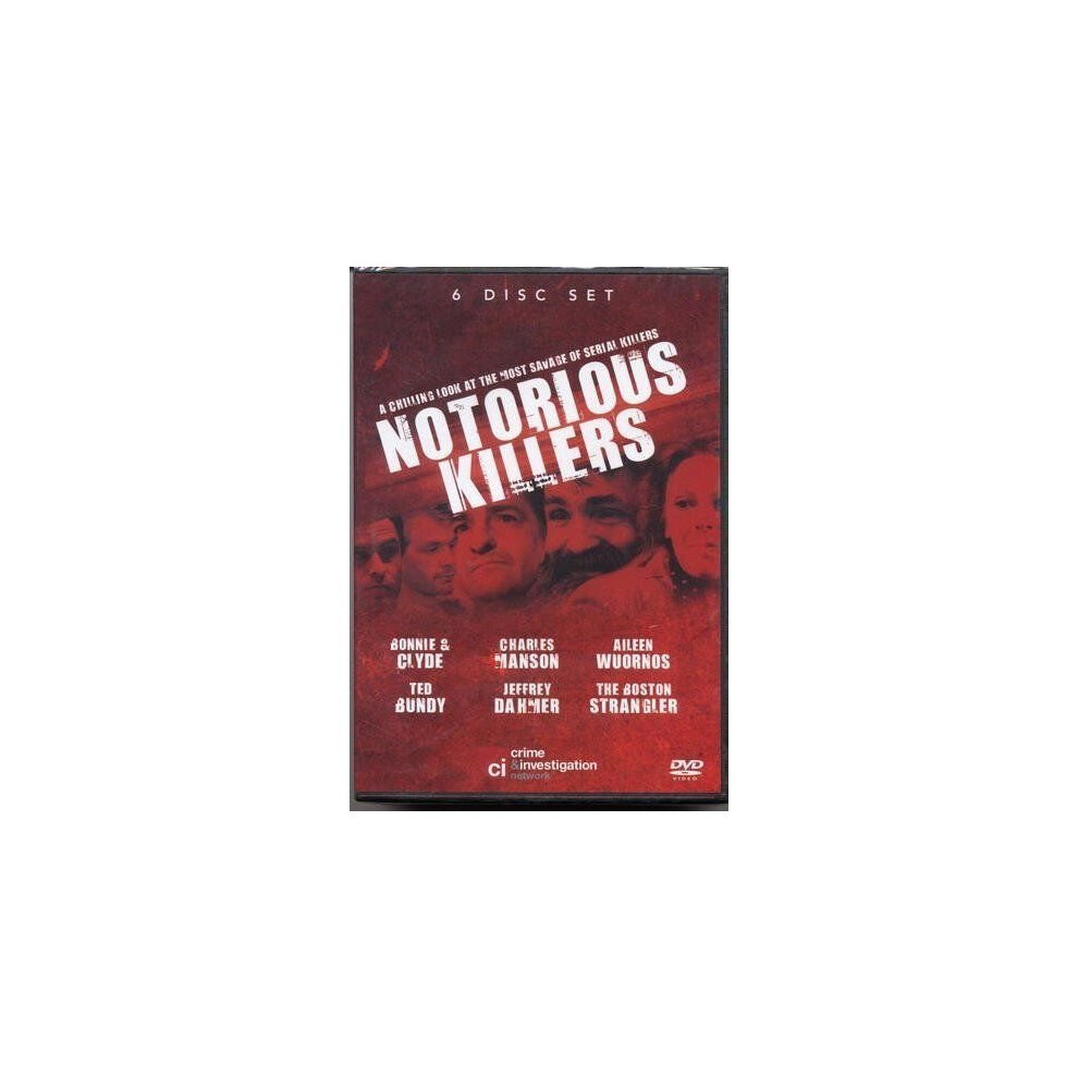 Notorious Killers [6 DVD BOXSET] Ted Bundy Charles Manson Jeffrey ...