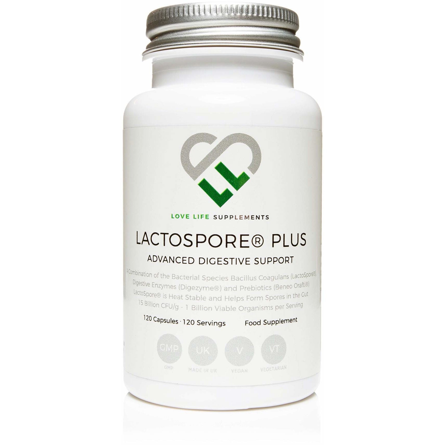 LactoSpore® (Bacillus Coagulans) Plus by LLS | Probiotics | 15 Billion ...