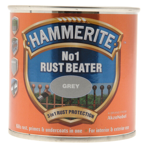 Hammerite 5158238 250ml Number 1 Rust Beater - Grey on OnBuy