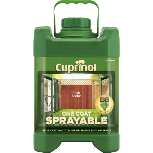 Cuprinol 5L Spray Fence Treatment - Rich Cedar on OnBuy