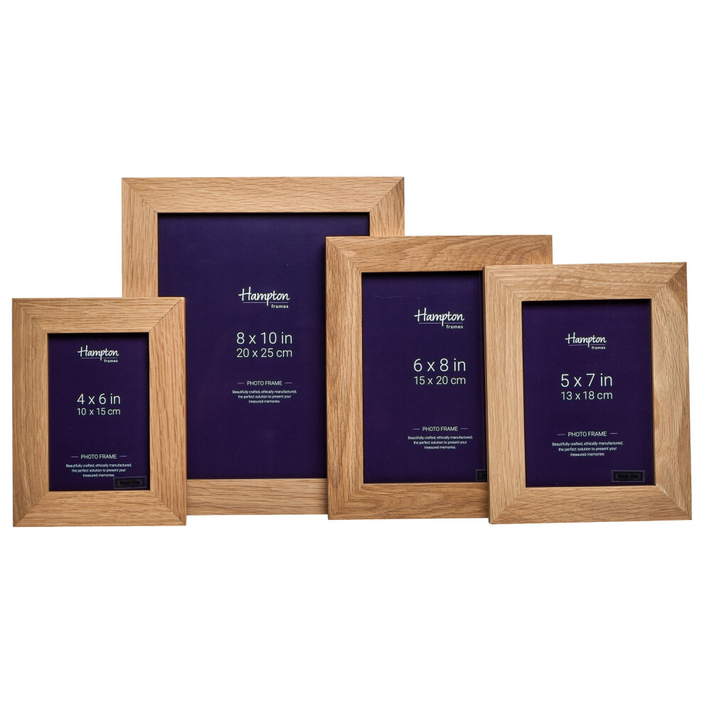 Hampton Frames 464846WO New England Solid Oak Wood 4x6in/A6 (10x15cm ...
