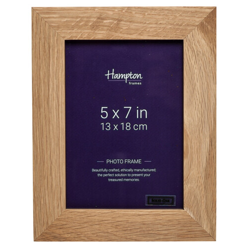 Hampton Frames 464857WO-FBA New England Solid Oak Wood 5x7in (13x18cm ...