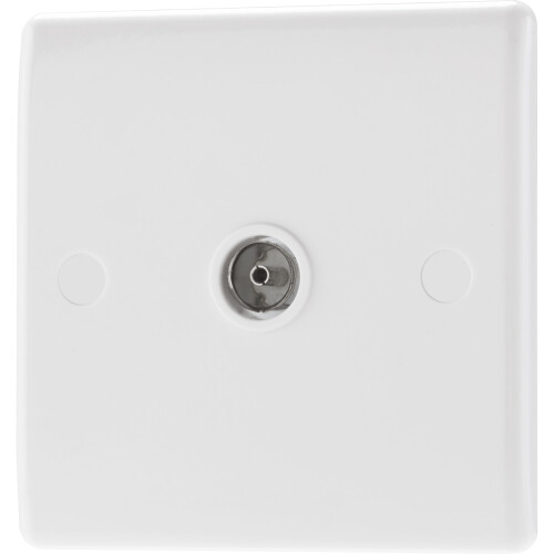 BG Electrical 860 Single Socket for TV or FM Co-Axial Aerial Connection ...