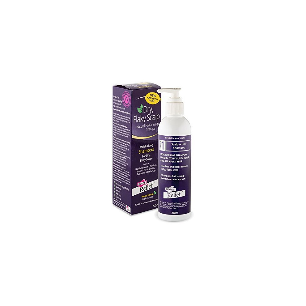 Hopes Relief Shampoo Natural Formula For Itchy Flaky Scalps Prone To