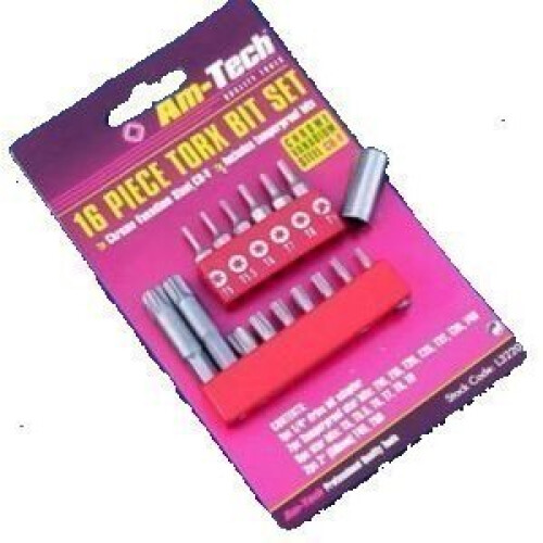 Amtech L3220 CRV Torx Bit Set, 16-Piece on OnBuy