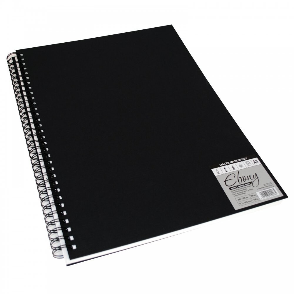 Daler - Rowney Ebony artists Sketch Book A4 portrait - Hardback - Spiral wire bound on OnBuy
