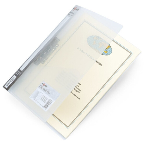 Snopake 12772S A4 Clamp Binder with 100 Sheet Capacity - Clear on OnBuy