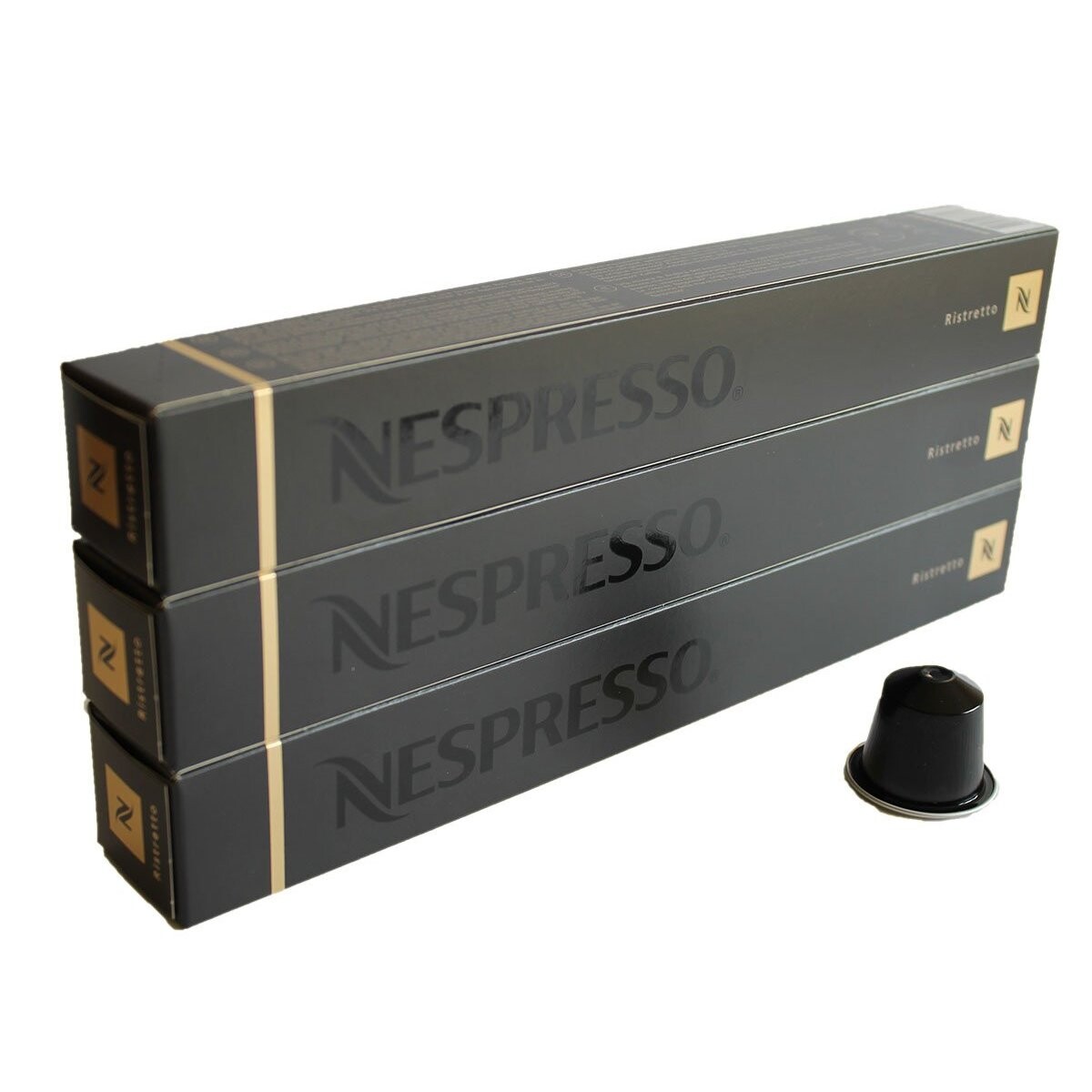 Nespresso Capsules Black Black - 30 x Ristretto - Original Nestle ...