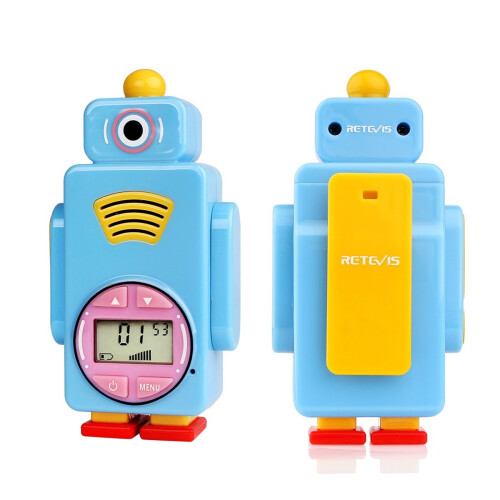 Retevis RT36 Kids Walkie Talkies Rechargeable Robot Two Way Radio for ...
