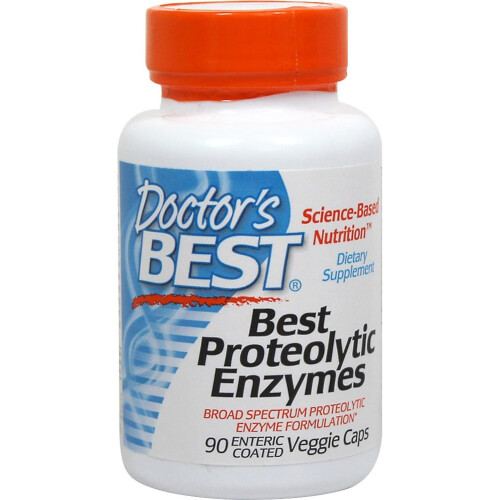 Doctors Best Proteolytic Enzymes, 90 Enteric Coated Vegetarian Capsules ...