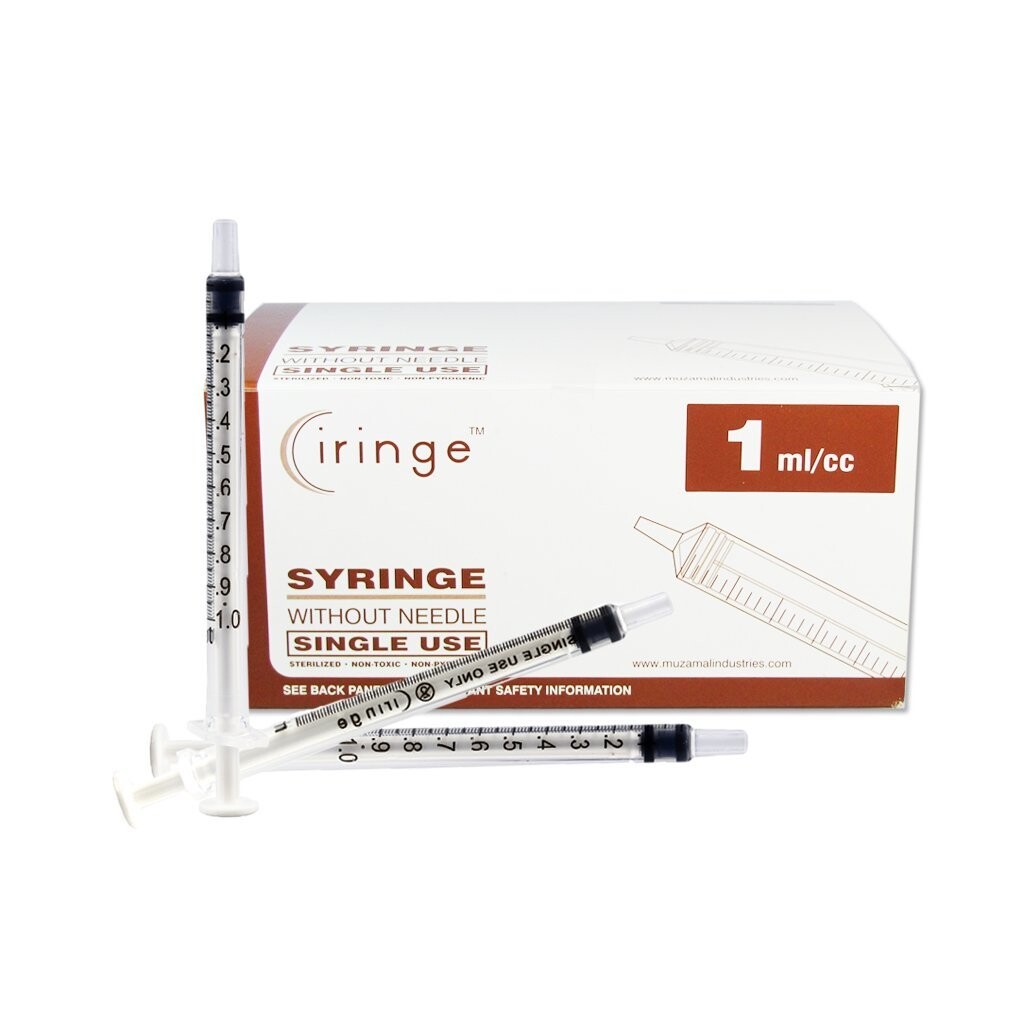 100 x 1ml Ciringe Disposable Plastic Syringes Medical CE Mark Quality ...