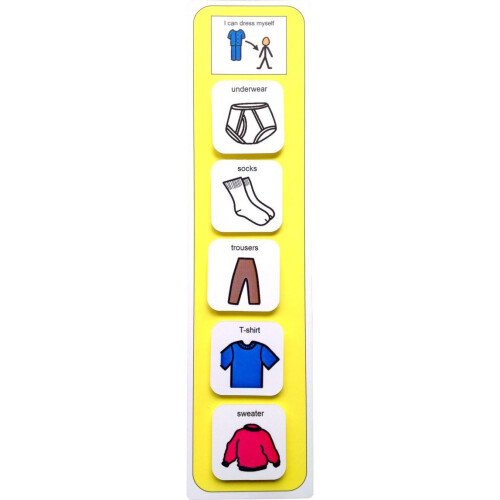 Visual Getting Dressed Schedule AAC (Picture Communication Symbols) on ...