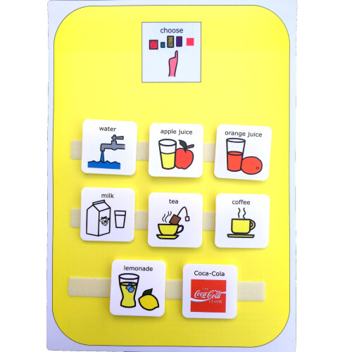 Visual Snack/Drink Choice Board AAC (Picture Communication Symbols) on ...