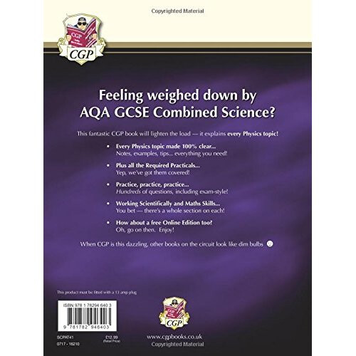 New Grade 9-1 GCSE Combined Science for AQA Physics Student Book with Online Edition (CGP GCSE ...