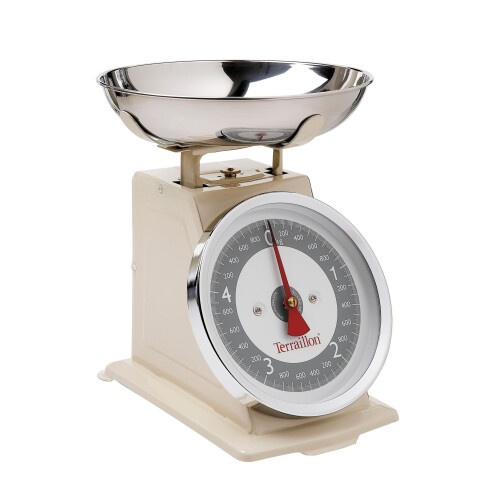 Terraillon Kitchen Scales, Manual Tare, Large Dial, 5 kg Capacity ...