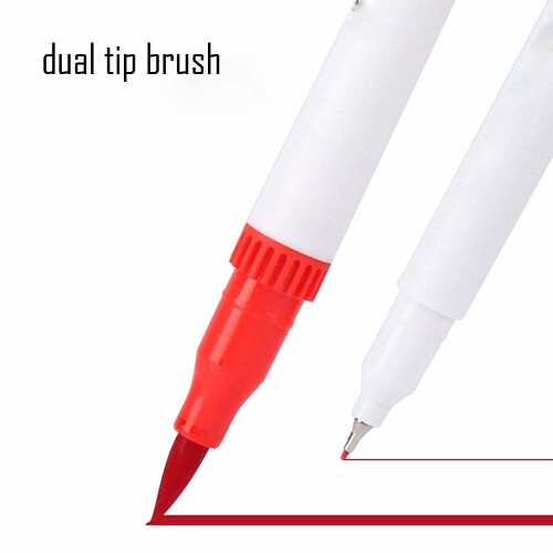mychoose 24pcs Fineliner Colouring Pens 0.4mm Felt Tip Pens Dual Tip ...