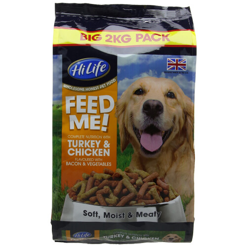 HiLife Feed Me! Dog Food Turkey Chicken and Fresh Vegetables with Bacon ...