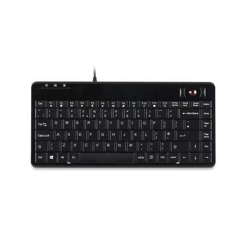 Perixx PERIBOARD-505H PLUS Wired Mini Keyboard with Trackball and USB ...