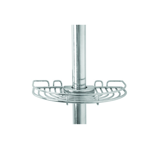 Croydex Chrome Easy to Fit Riser Rail Soap Basket Shower Dish, 5 Year ...