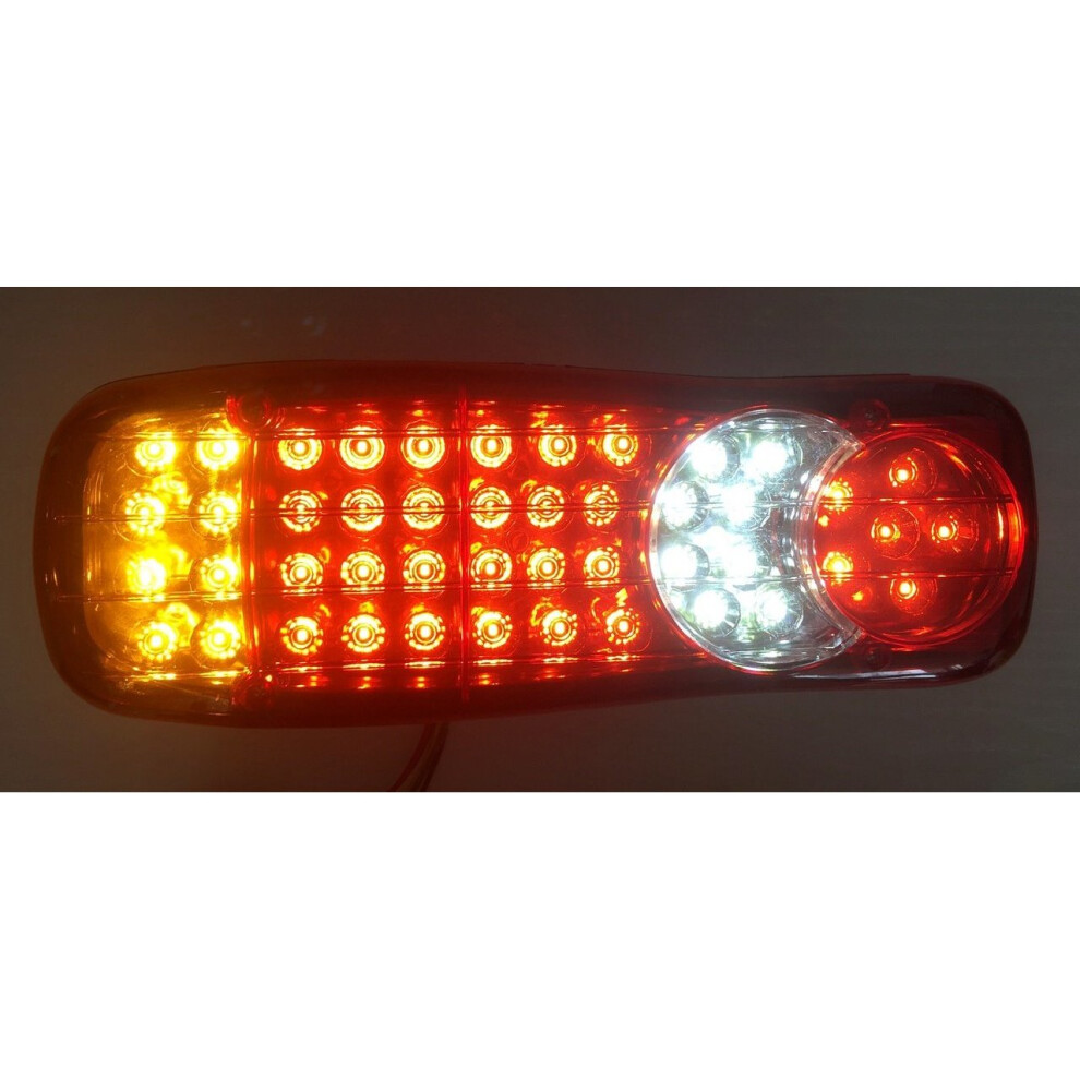 2x 12V Recovery LED rear tail lights 12V for motorhome truck trailer ...
