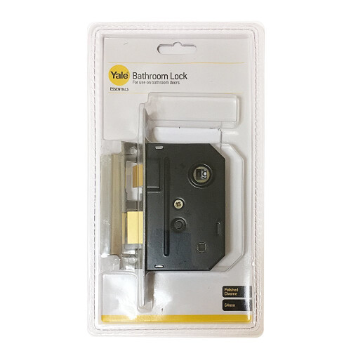 Yale Essentials High Quality Bathroom Privacy Lock, 2.5 inch/64mm Mortice Toilet/Restroom Door ...