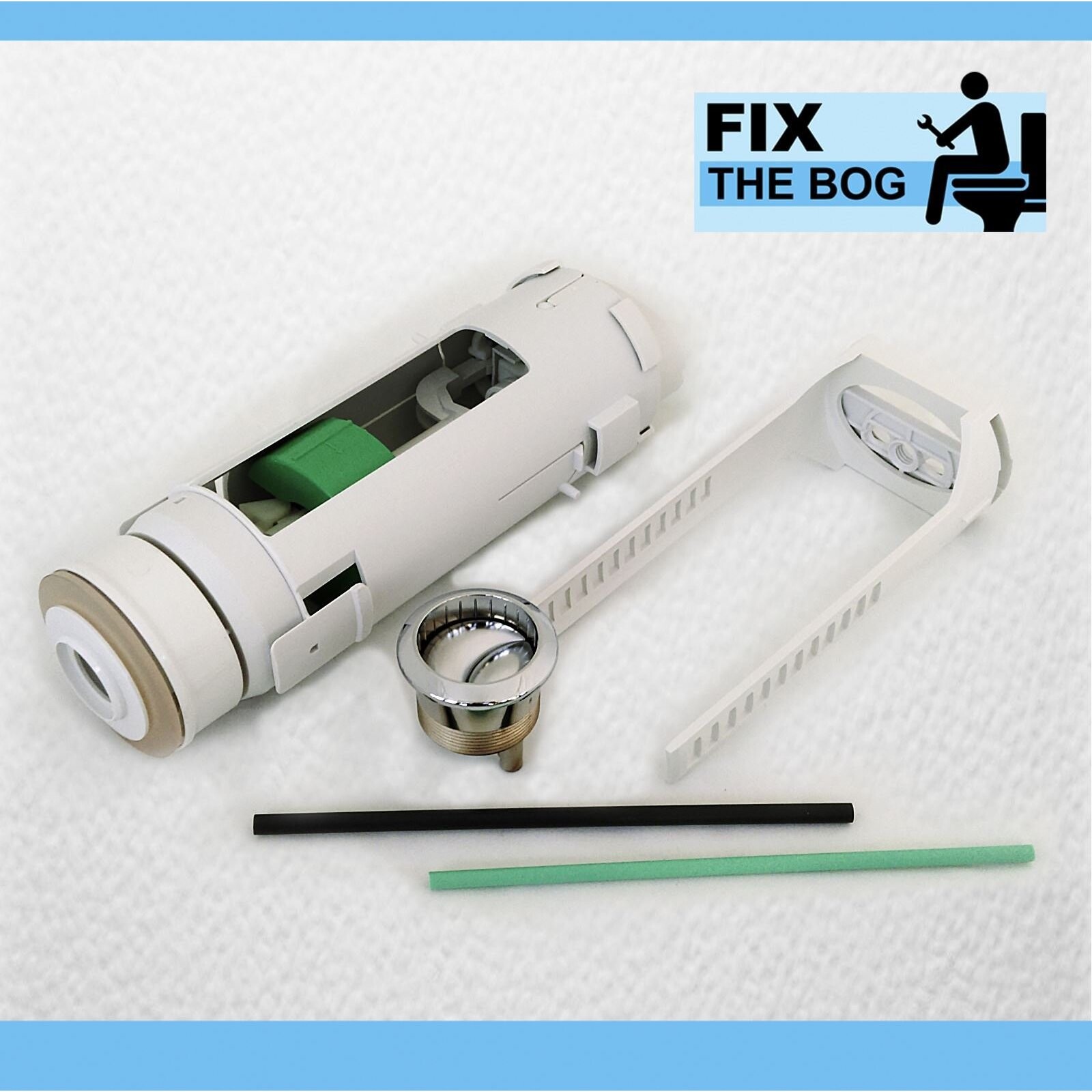 Geberit TWICO I Dual Flush Valve Main Body Kit with 2 x E4447 Half Moon ...