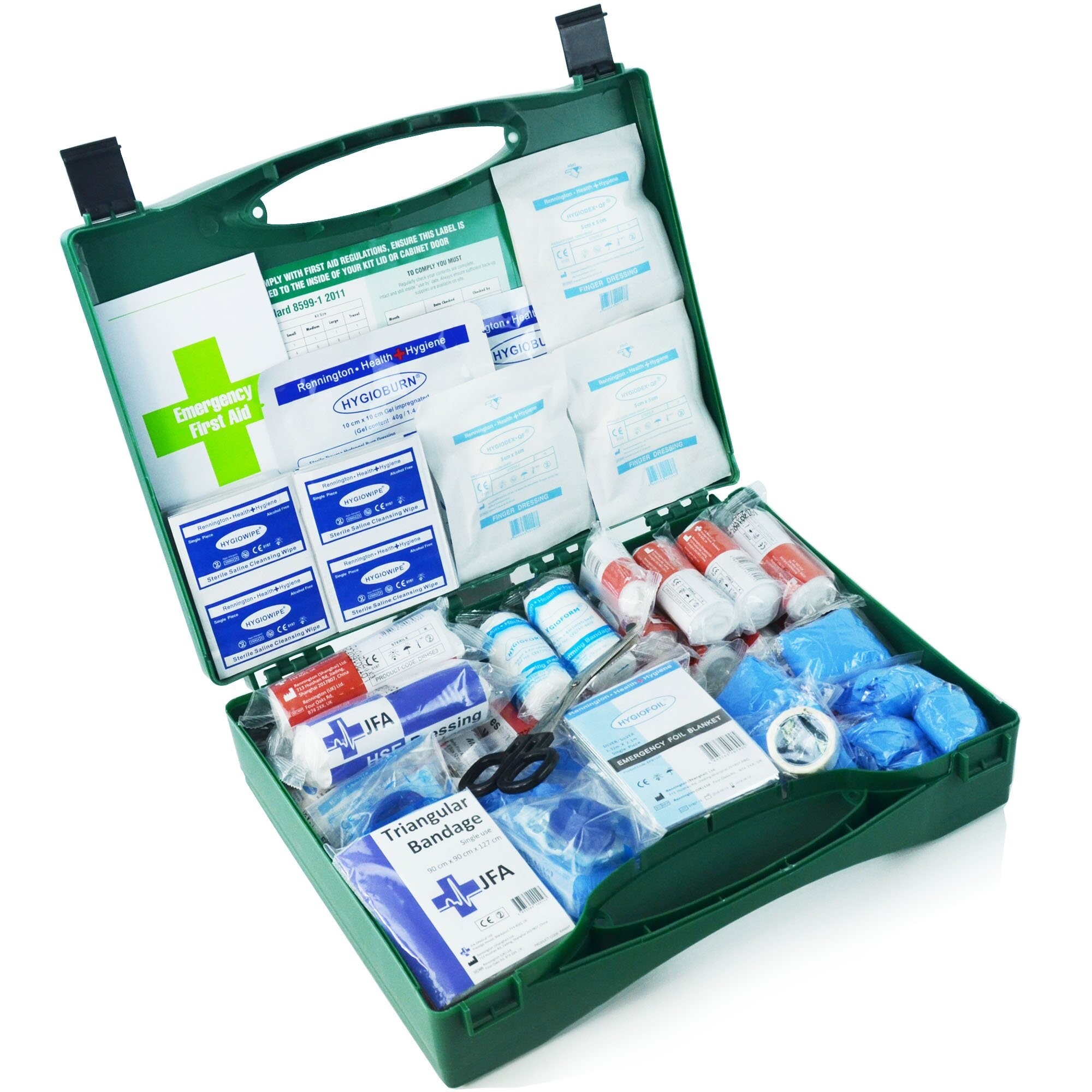 210 Piece Premium First Aid Kit- including burn gel dressings ...
