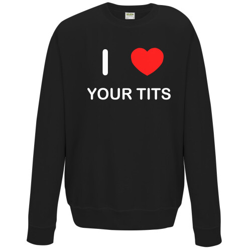 Black Xl I Love Your Tits Sweater On Onbuy