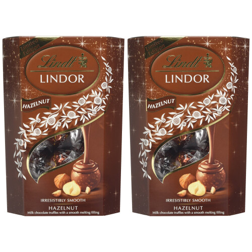 Lindt Lindor Hazelnut Cornet 200 g (Pack of 2) on OnBuy
