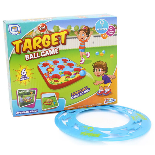 2 in 1 Target Ball Game - Double Sided Inflatable Outdoor Garden Games ...