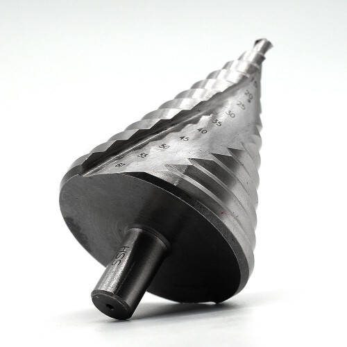Hakkin 6-60MM Large High Speed Steel 4241 Spiral Step Drill Bit for Cutting Holes in Steel ...
