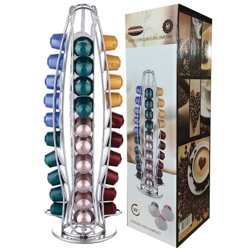 Ever Rich Tower Nespresso Coffee Capsule Pod Holder (Rotating Design) â ...