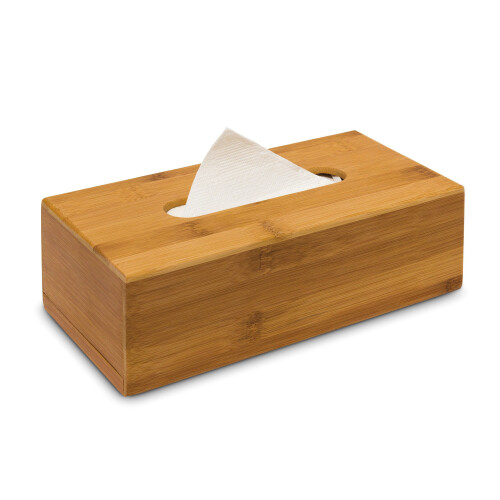 Relaxdays Bamboo Tissue Box 7.5 x 24 x 12 cm with Removable Bottom ...