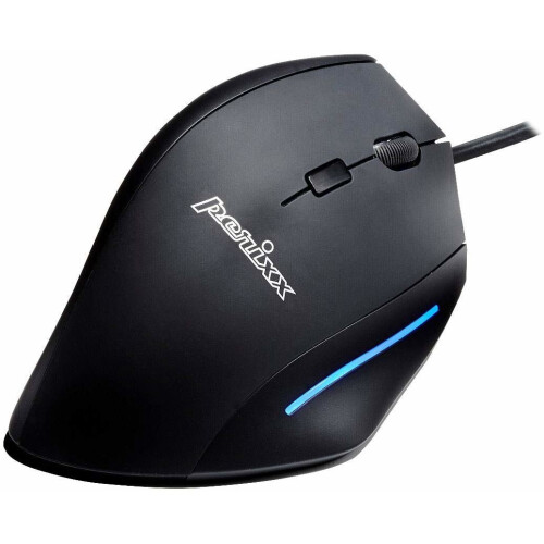 Perixx PERIMICE-508 Vertical Ergonomic Mouse - Programmable - Black on ...