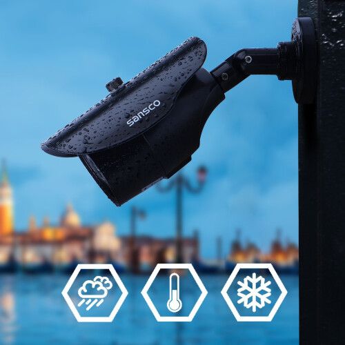 SANSCO Super HD 1080P Security CCTV Bullet Camera for Surveillance ...